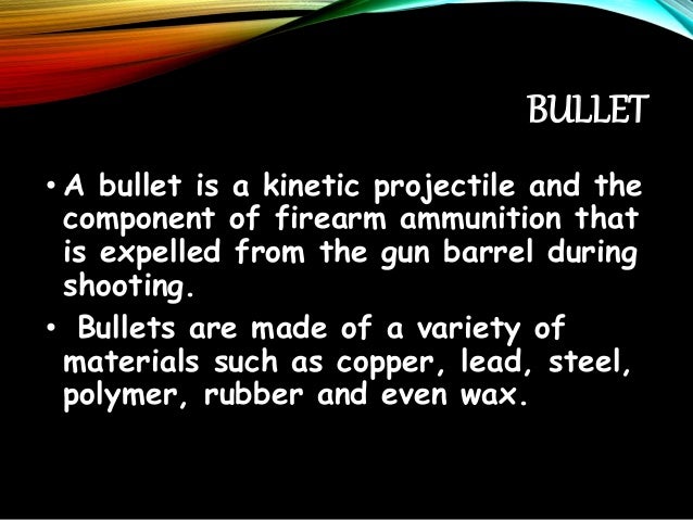 Types of bullets