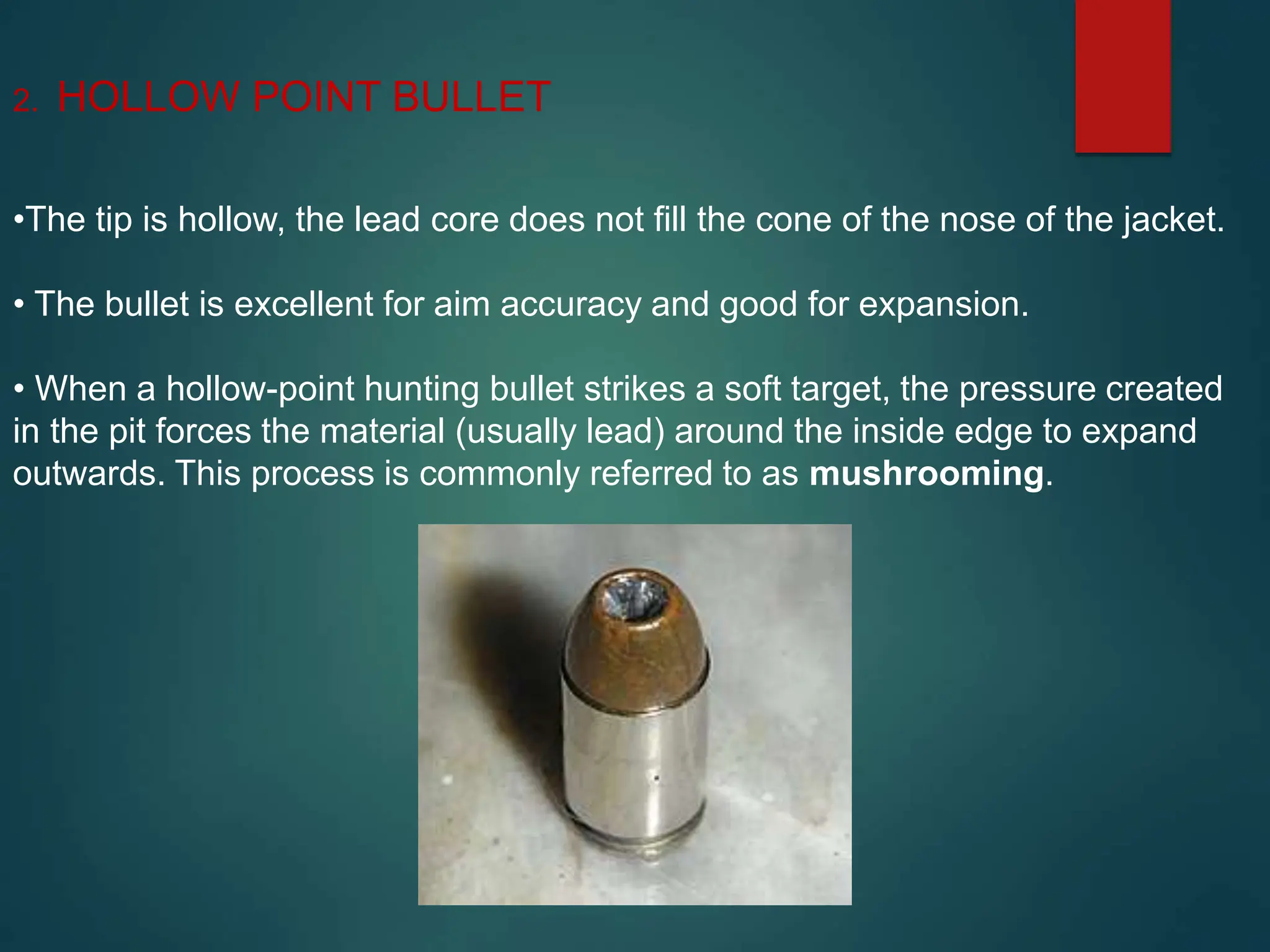 Ballistics (Types of Bullets with detailed explanation).pptx