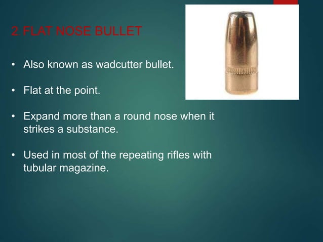 Ballistics (Types of Bullets with detailed explanation).pptx | Arms & Ammunition | Sensitive Topics