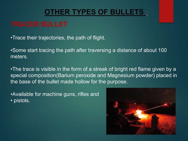 Ballistics (Types of Bullets with detailed explanation).pptx | Arms ...