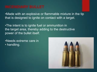 Ballistics (Types of Bullets with detailed explanation).pptx