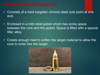 Ballistics (Types of Bullets with detailed explanation).pptx