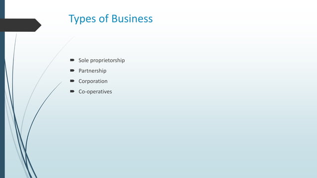 Types of business | PPTX