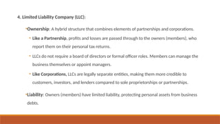 Business Law: Introduction 1: Types of Businesses | PPTX