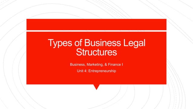 Types of Business Legal Structures PPT.pptx