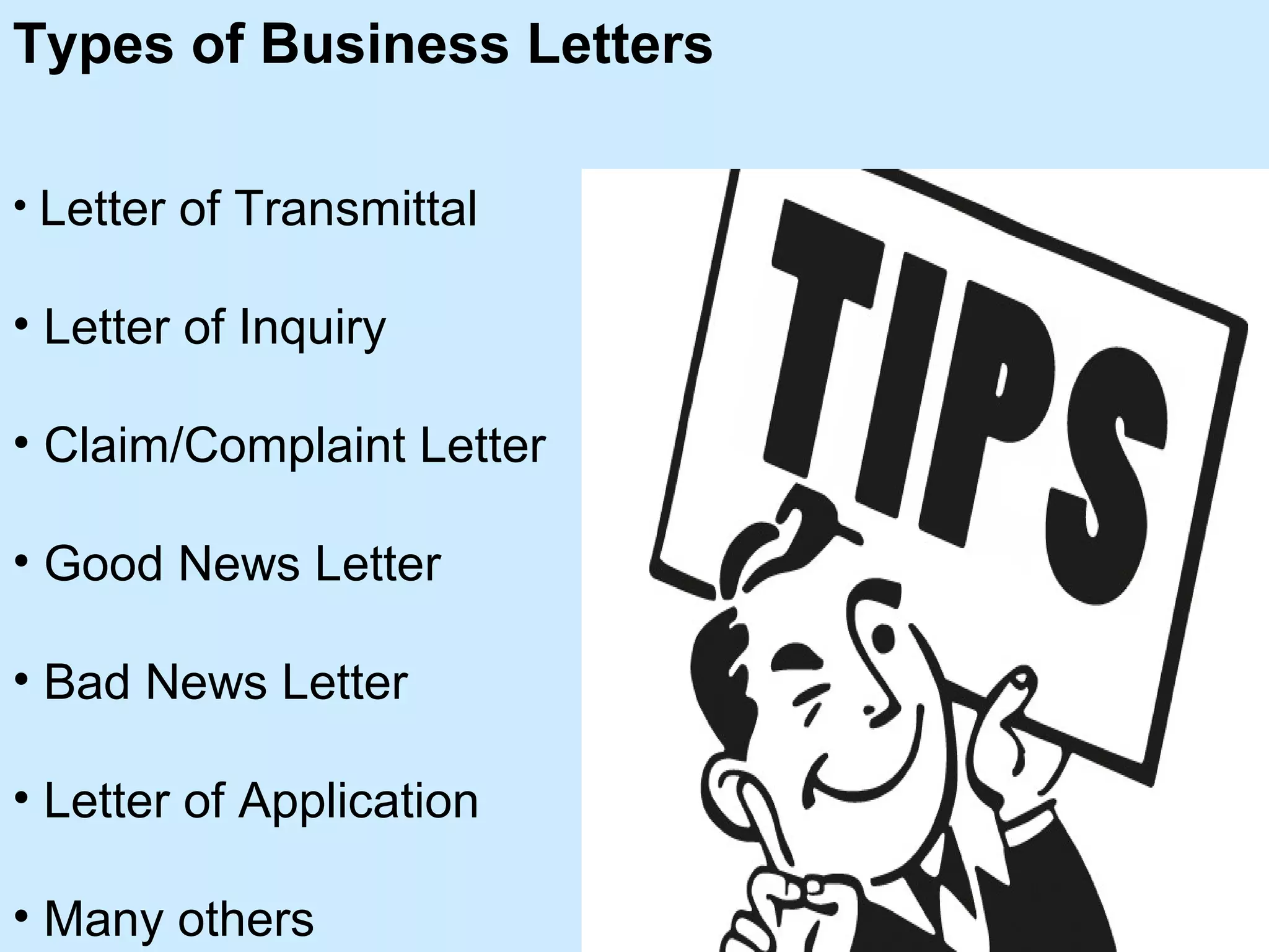 Ppt on Business letters and its types | PPT
