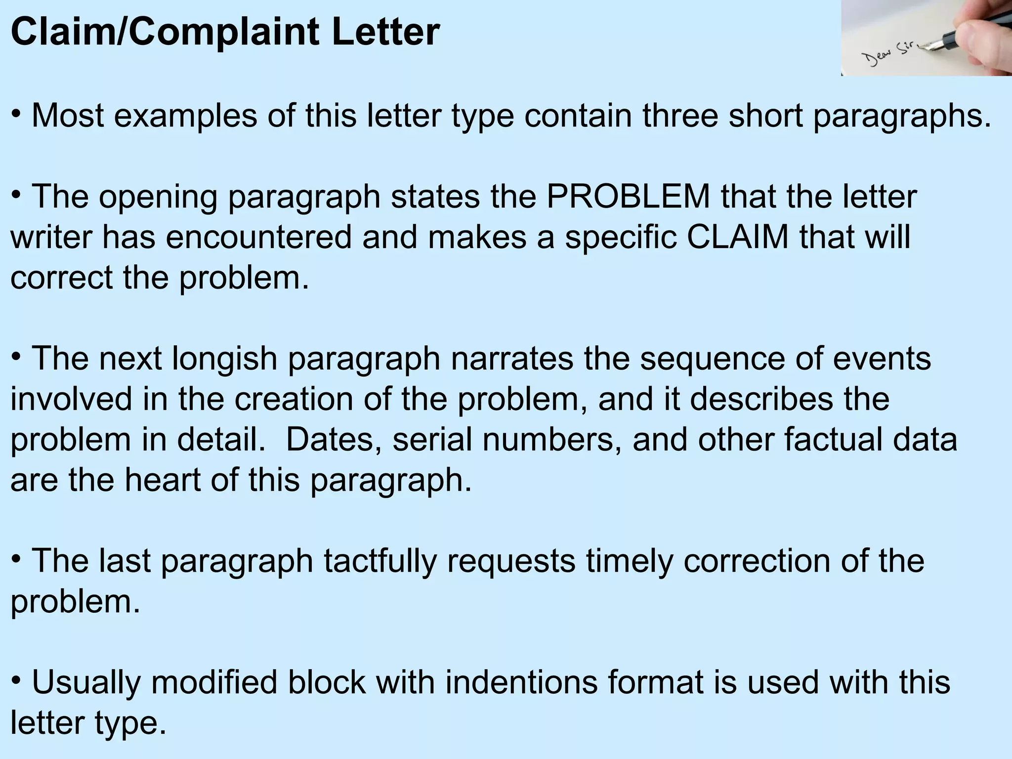 Ppt on Business letters and its types | PPT