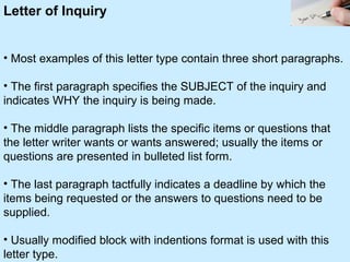 Ppt on Business letters and its types | PPT