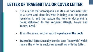 Types of Business Letters (midterm) | PPT