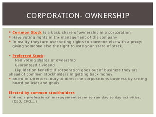 Types of Business Organization and their descriptions. | PPTX