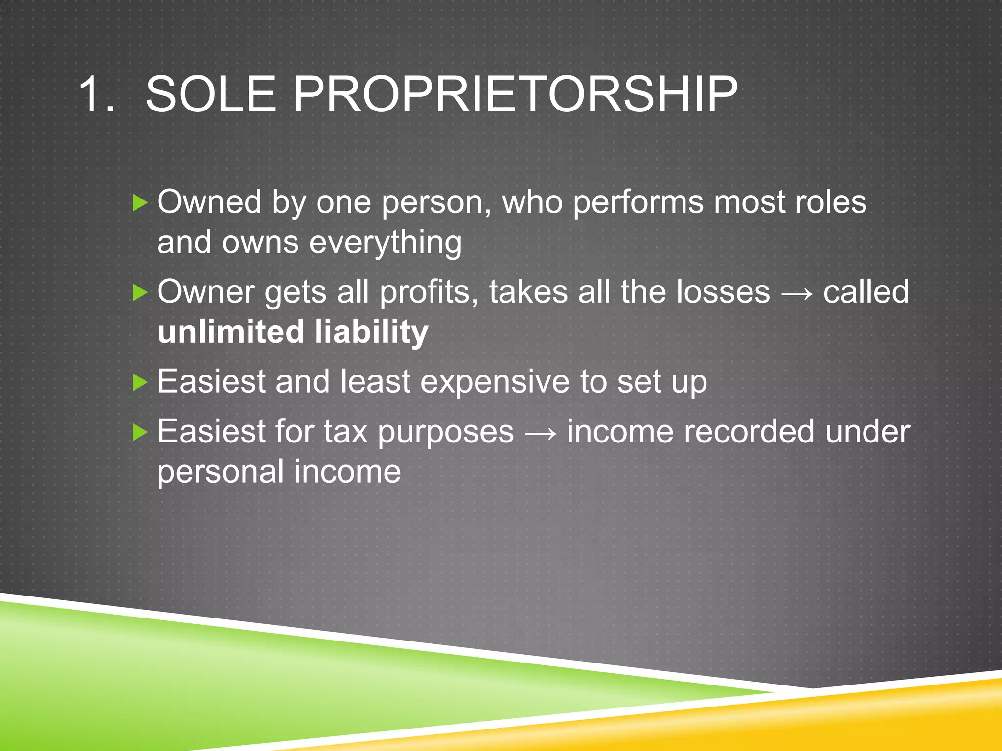Types of Business Ownership | PPTX