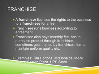 Types of Business Ownership | PPTX