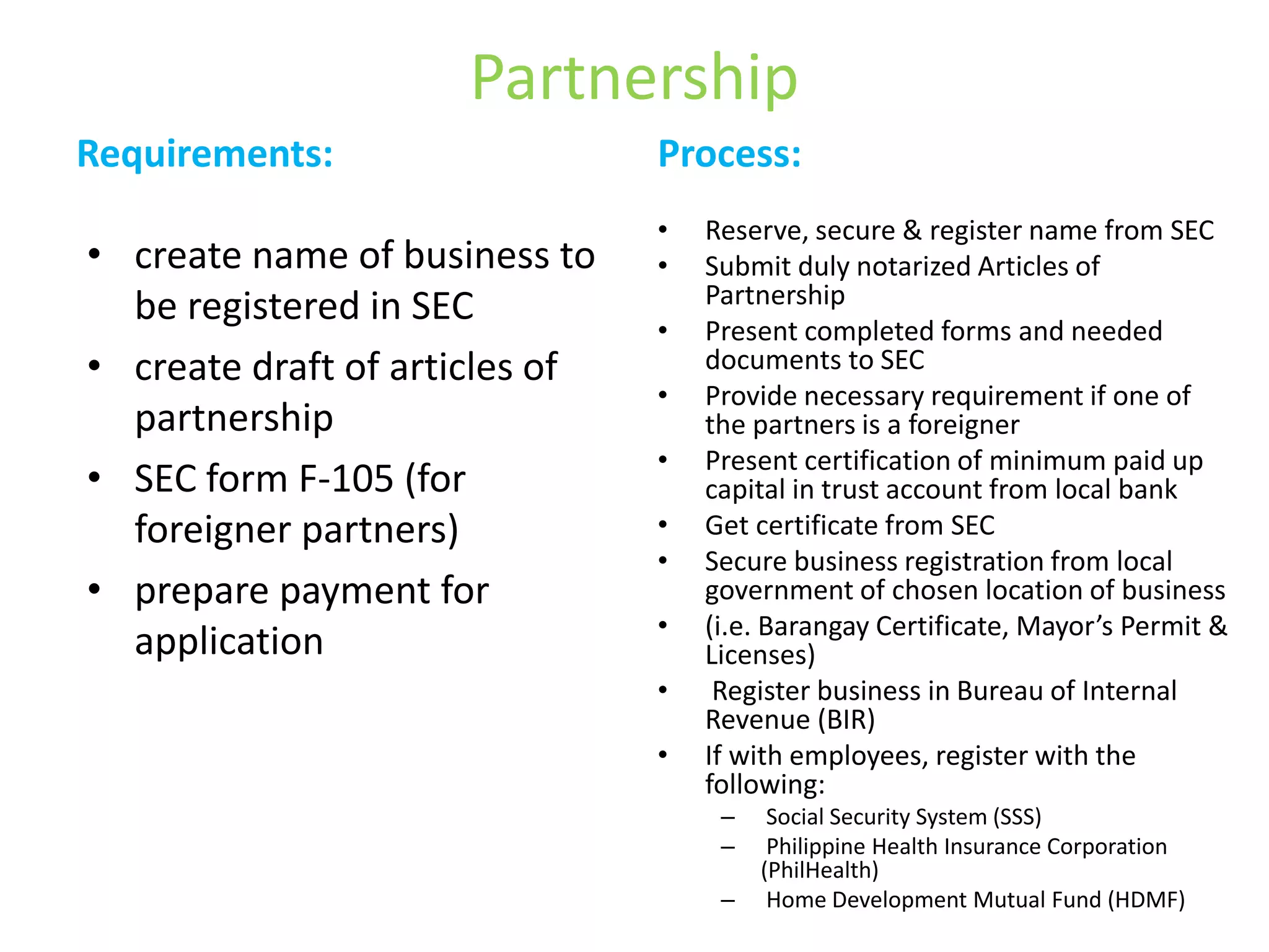 Types of business registration in the philippines | PPTX