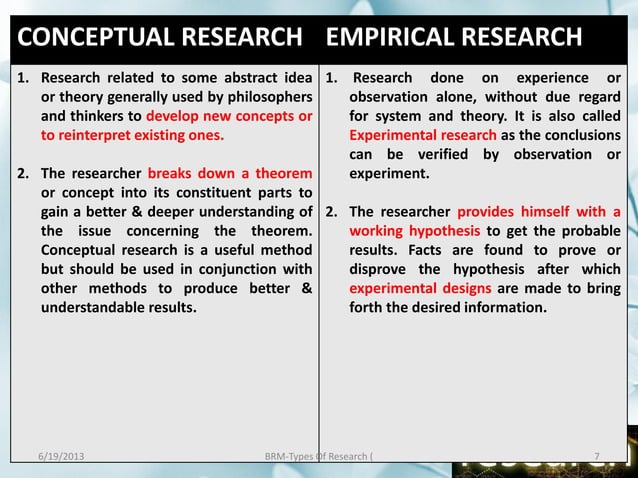 Types of business research methods | PDF | Undergraduate Education ...