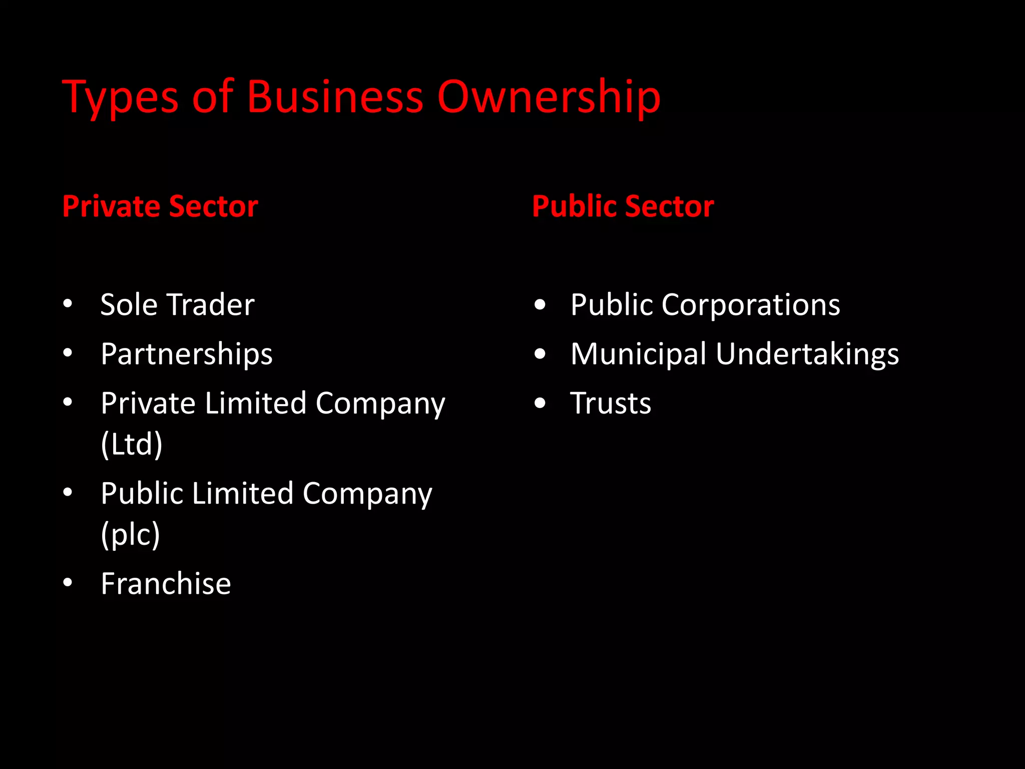 Types of business ownership | PPTX
