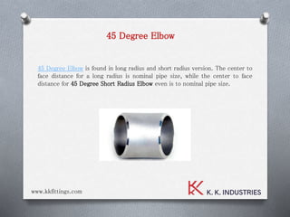 Types of buttweld fittings | PPTX