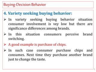 Types of buying decision behavior | PPTX