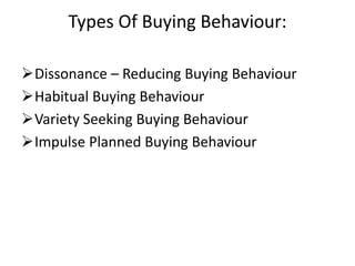 Types of buying behaviour | PPTX
