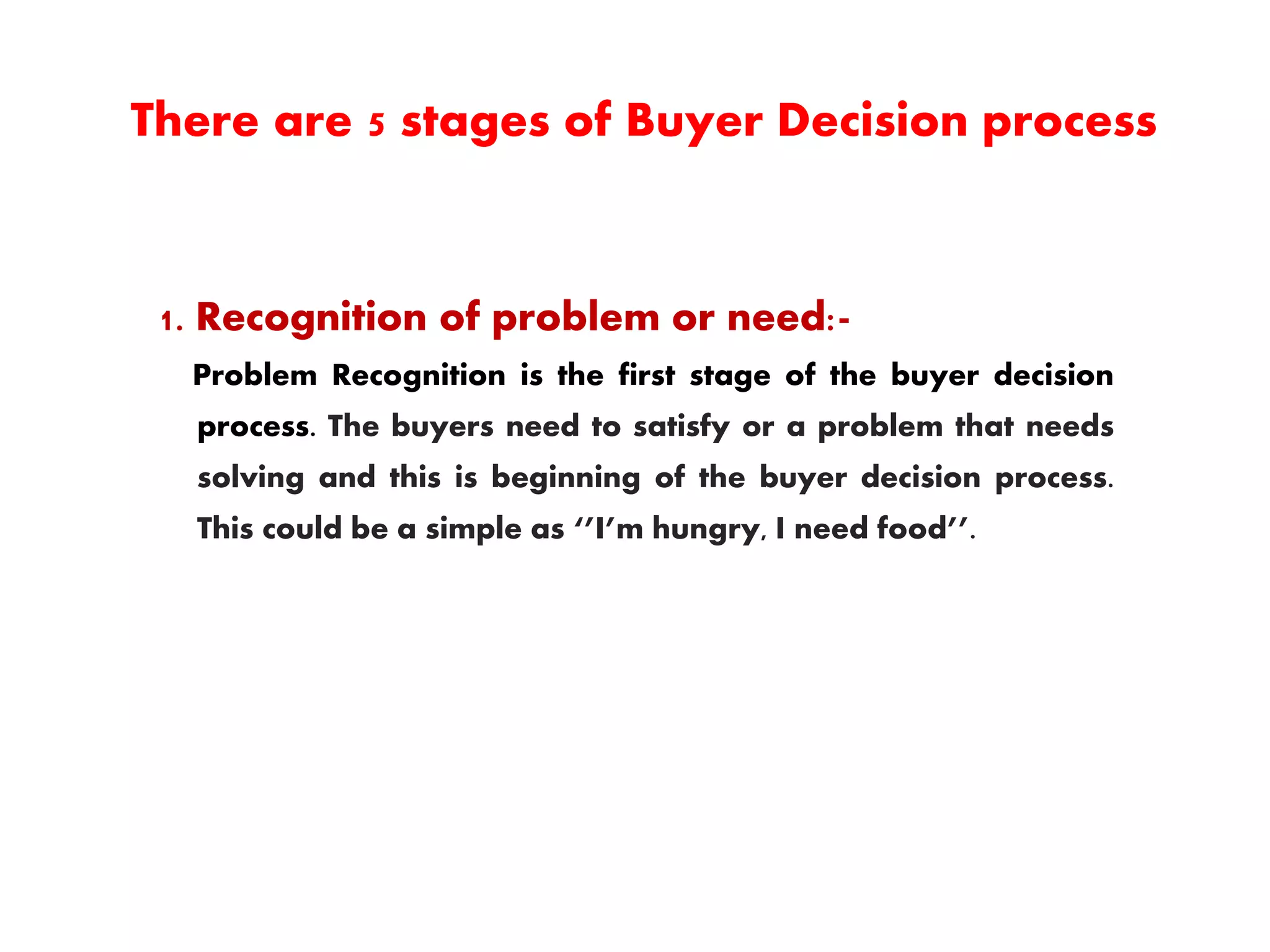 Types of buying decision behaviors and buyer decision process | PPTX