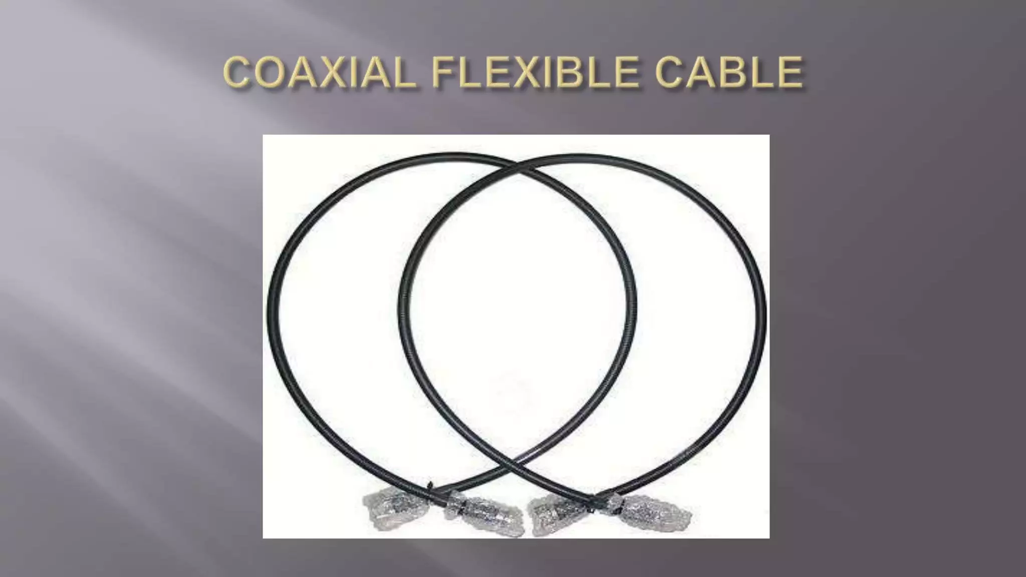 Types of cables | PPTX