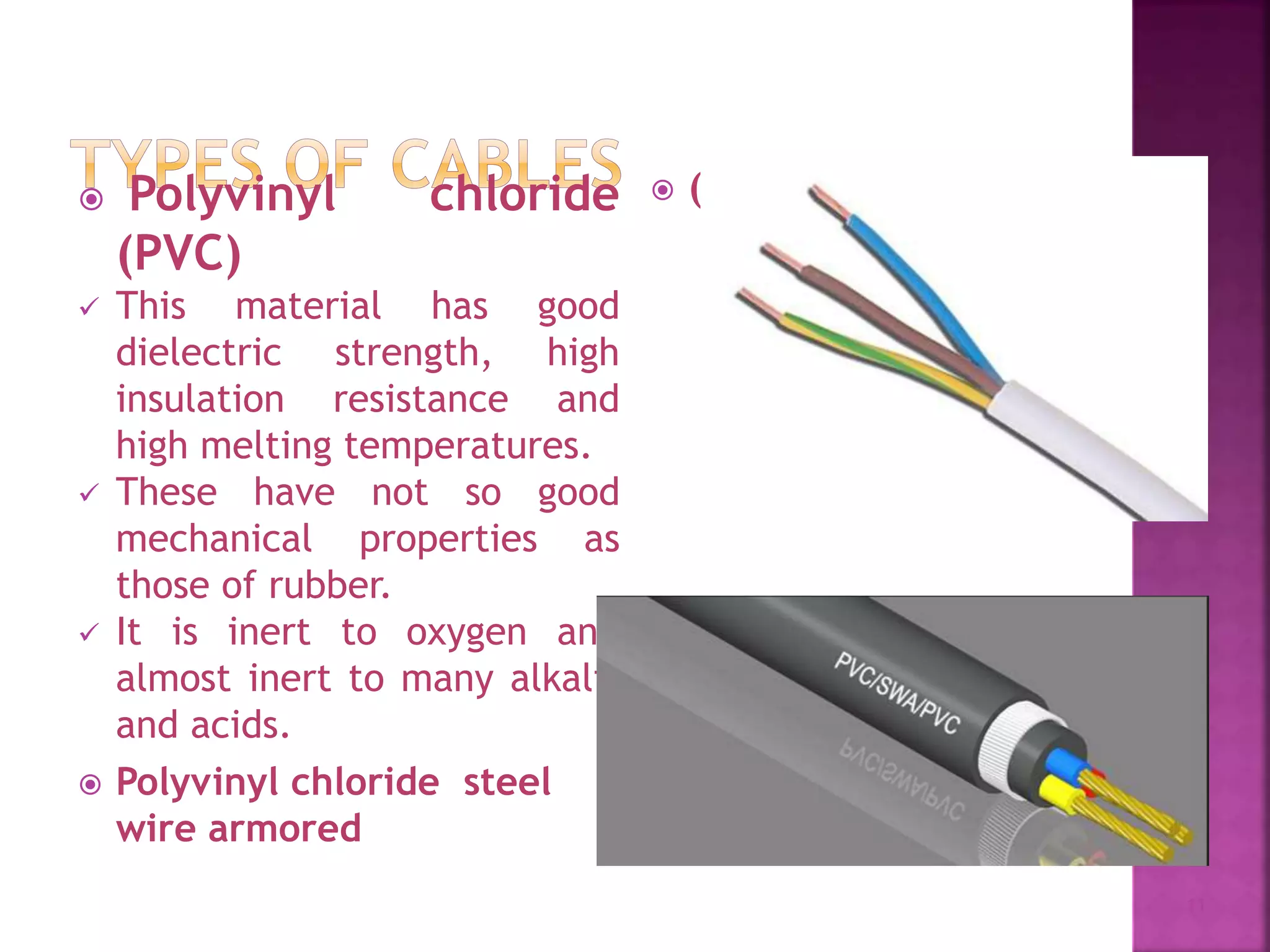 Types of cables | PPTX
