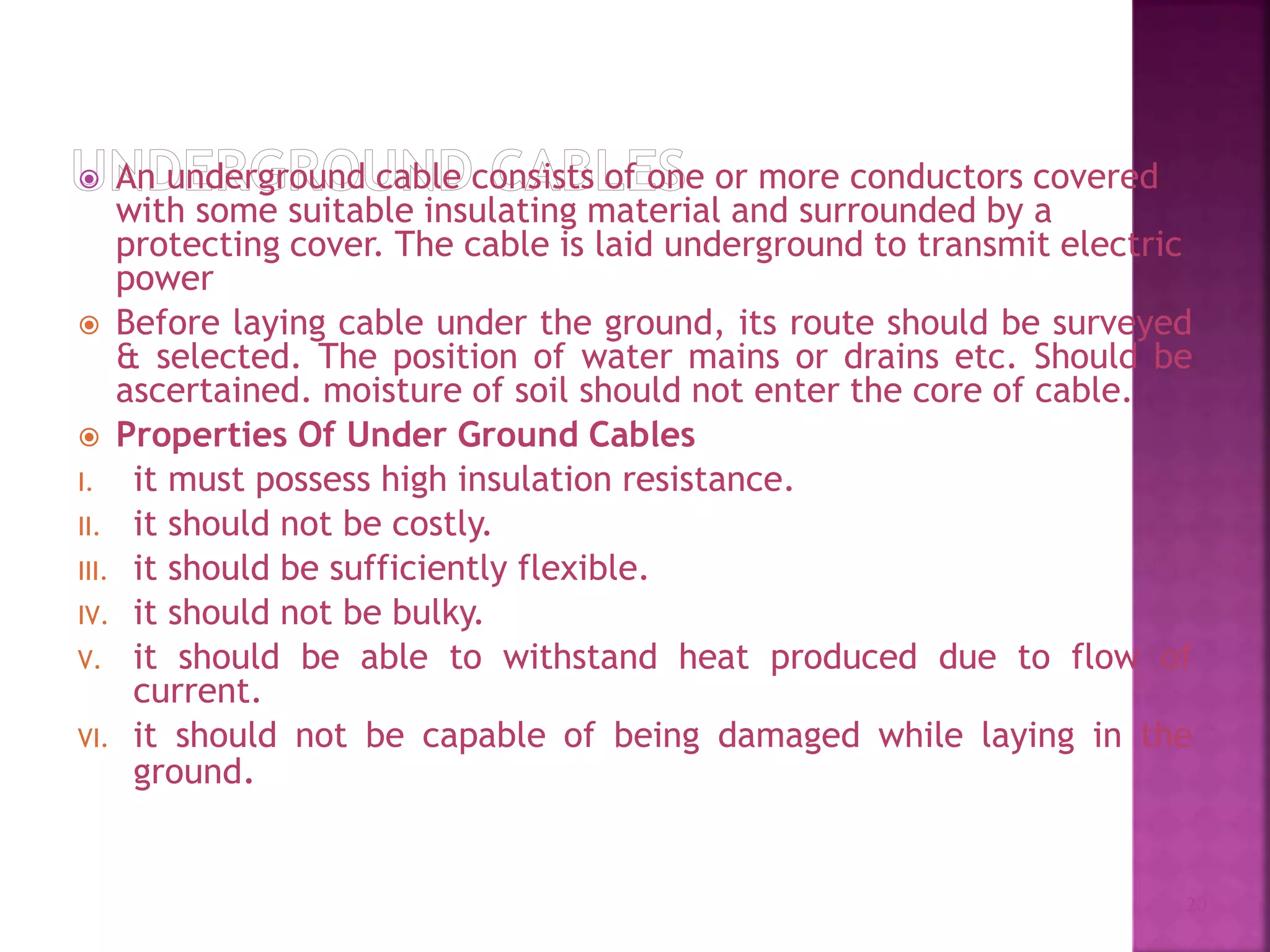 Types of cables | PPTX