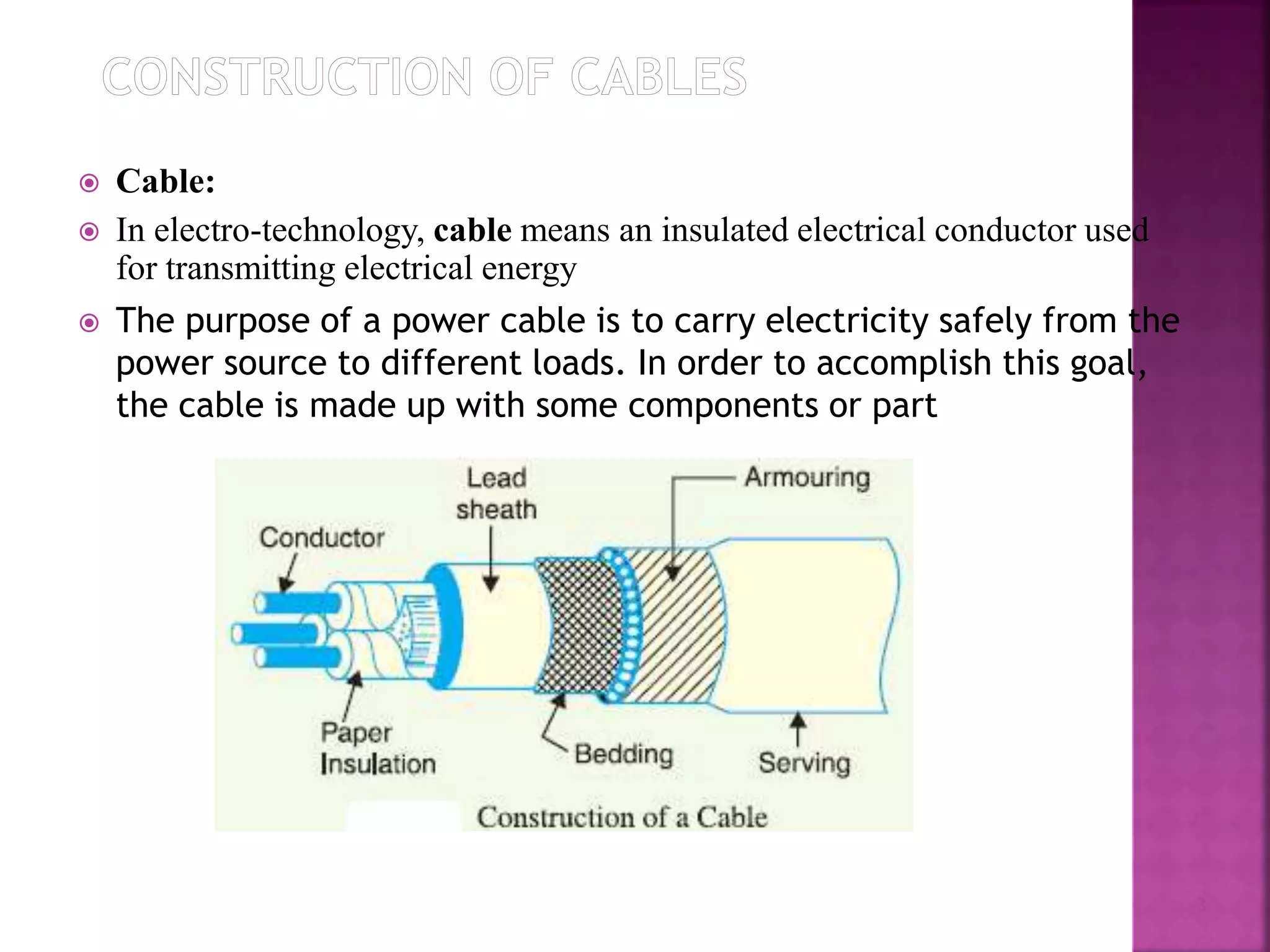 Types of cables | PPTX