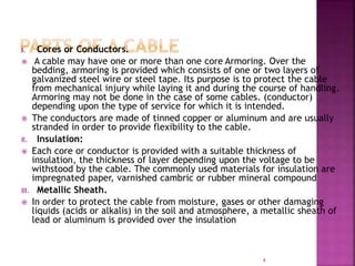 Types of cables | PPTX