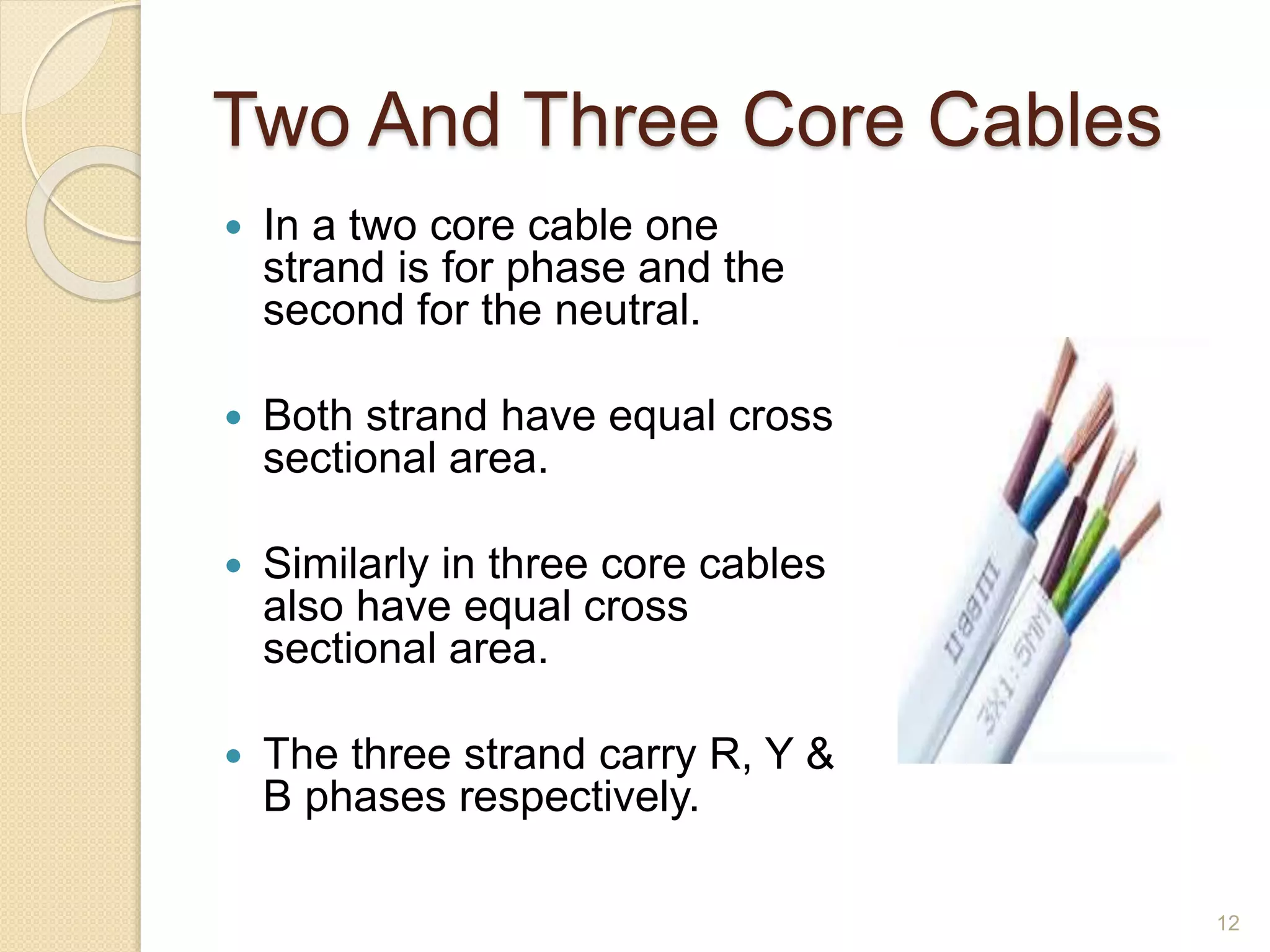 Types of cables | PPTX