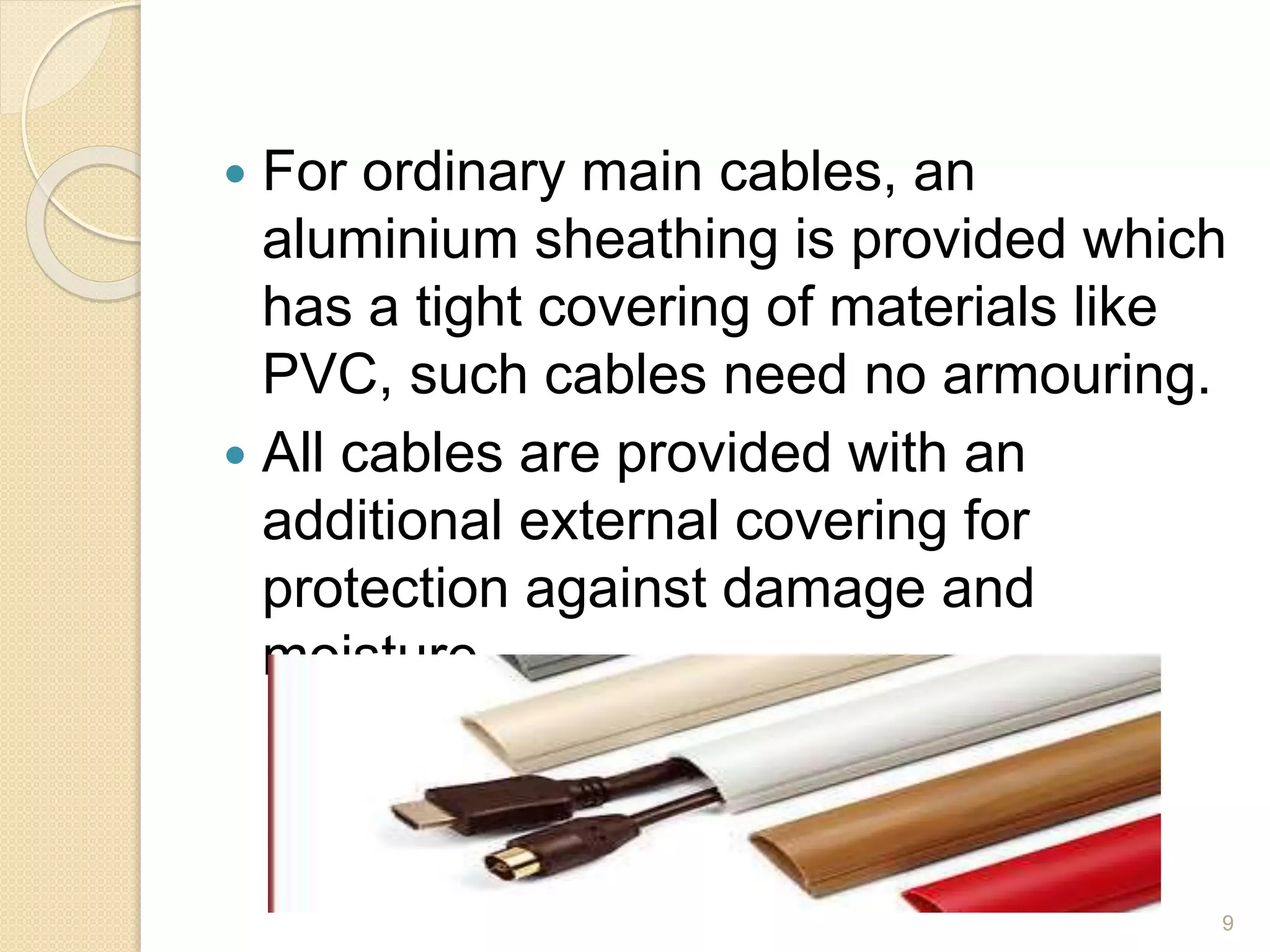 Types of cables | PPTX
