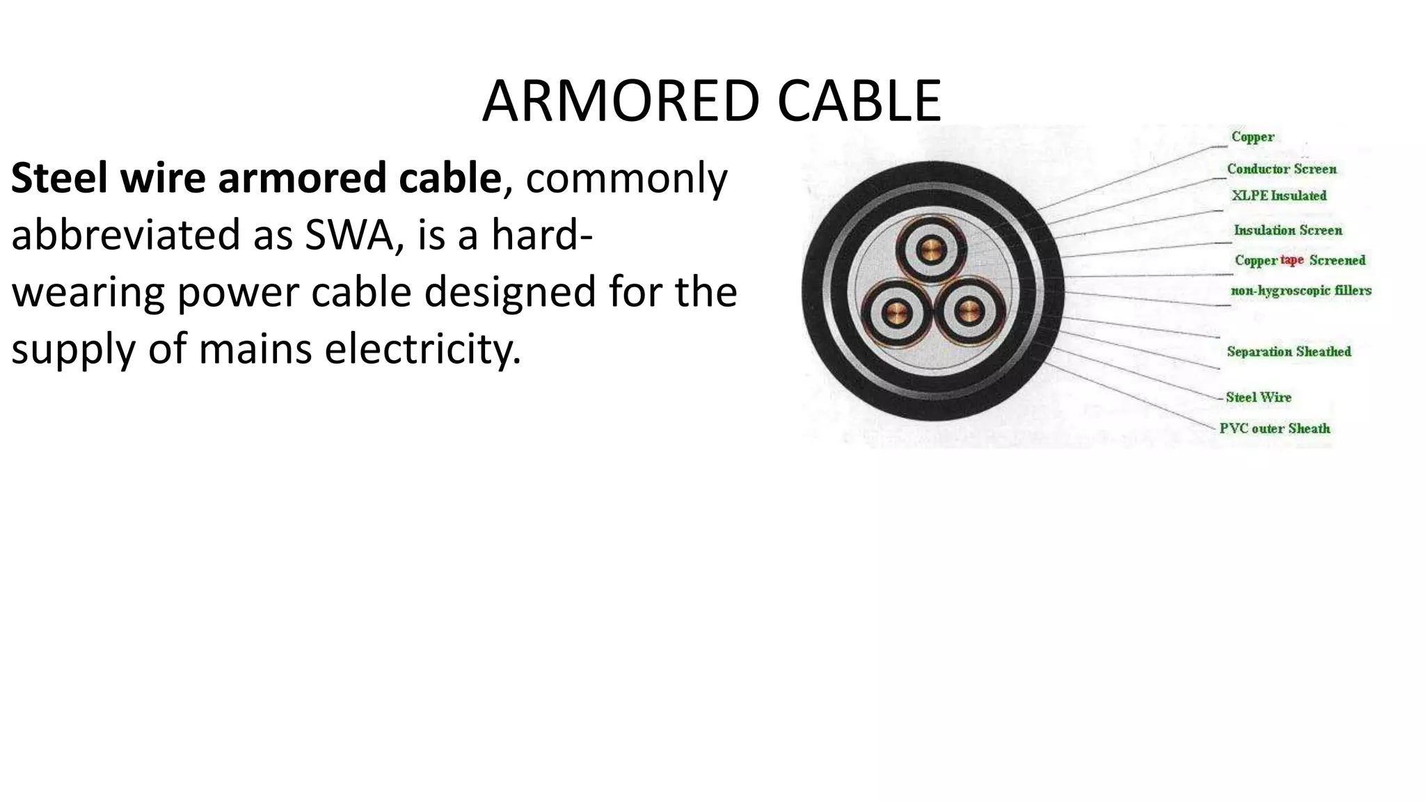 Types of cables | PPTX