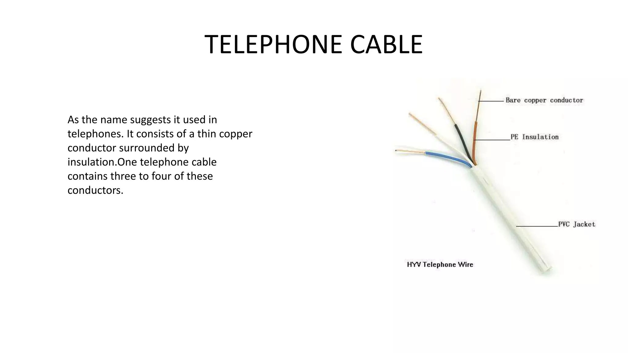 Types of cables | PPTX