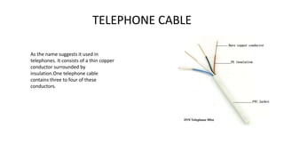 Types of cables | PPTX