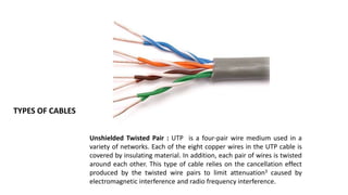 Types of cables | PPTX