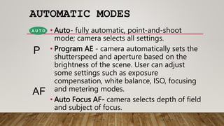 Types of Camera (Old school VS New School | PPTX