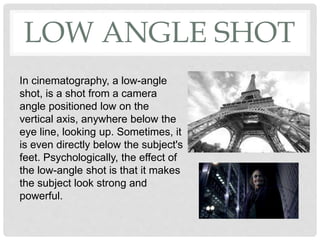 Types of camera angles | PPTX