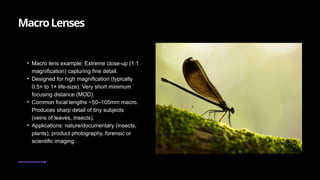 Types of Camera Lenses UGC NET Mass Communication | PPTX