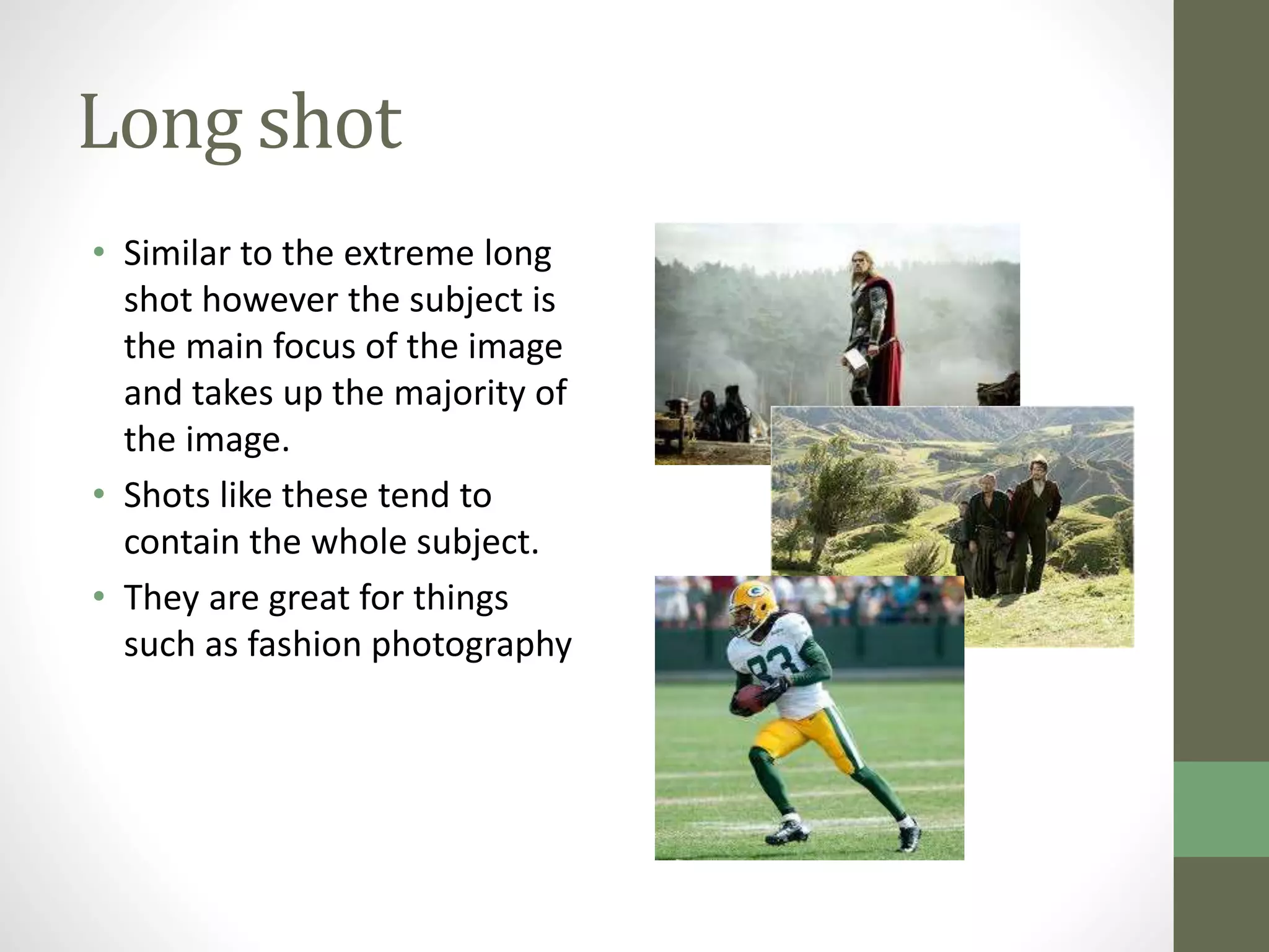 Types of camera lenses and shots | PPTX | Cameras and Camcorders ...