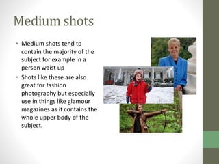 Types of camera lenses and shots | PPTX