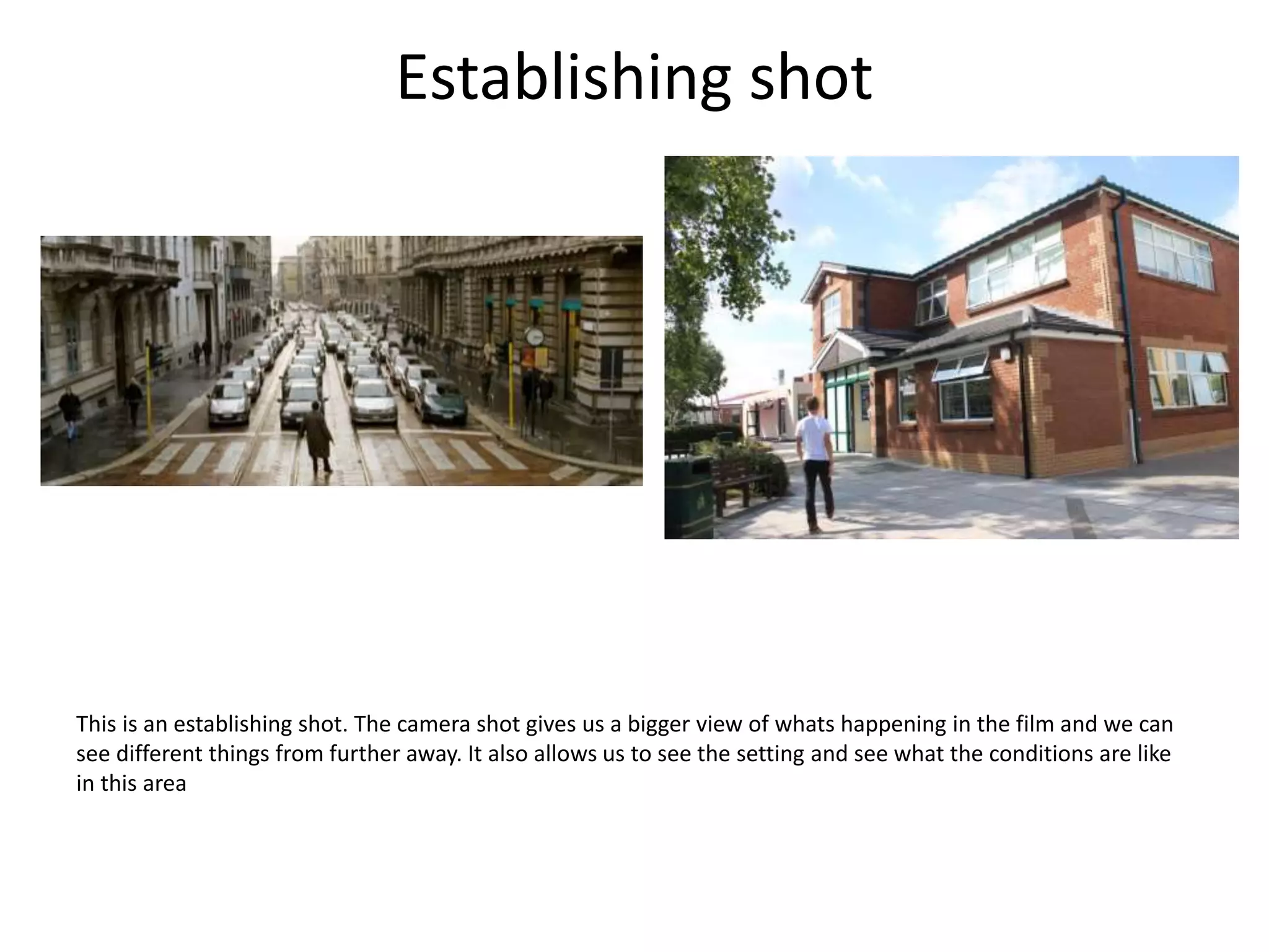 Types of camera shots, Media A-level | PPTX