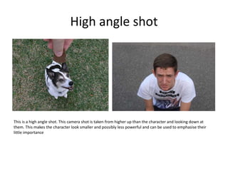 Types of camera shots, Media A-level | PPTX