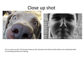 Types of camera shots, Media A-level | PPTX