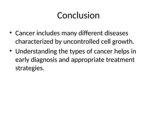 Cancer and Types of Cancer Presentation.pptx