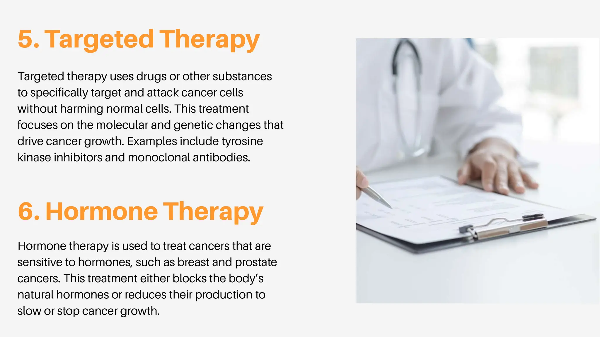 Types of Cancer Treatments | Forms of cancer treatment | PPTX