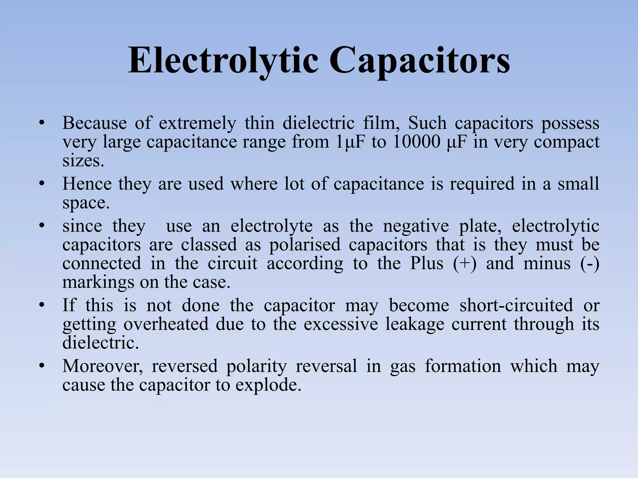 Types of capacitors | PPTX