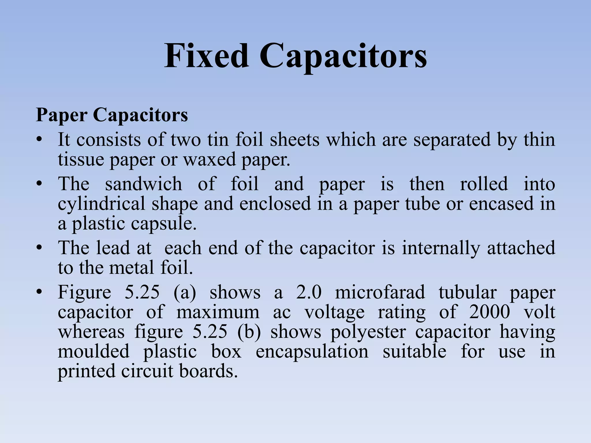 Types of capacitors | PPTX