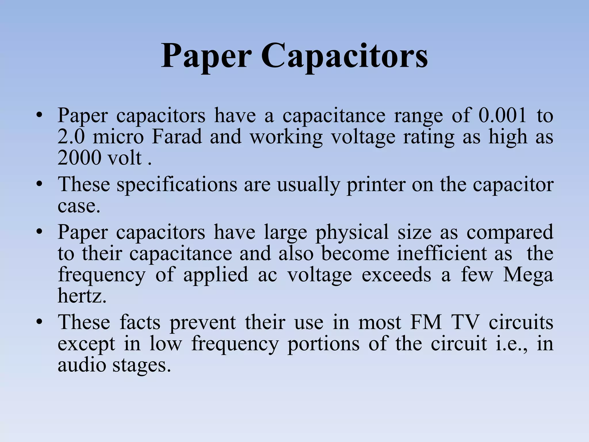 Types of capacitors | PPTX