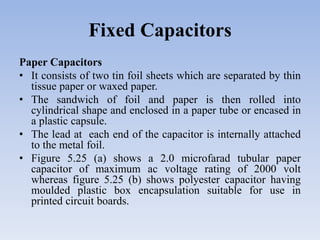 Types of capacitors | PPTX