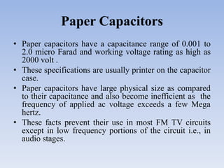 Types of capacitors | PPTX