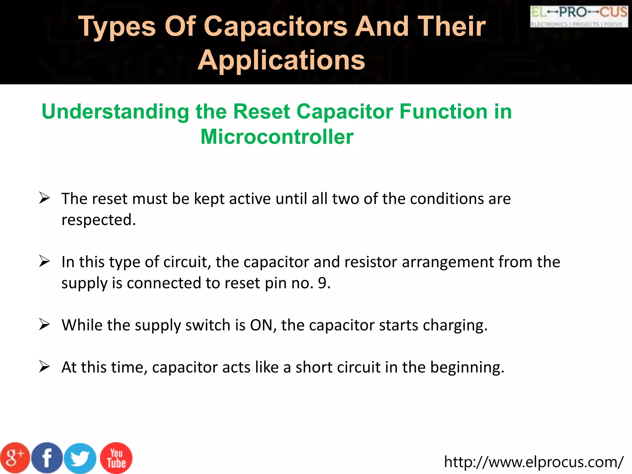 Types Of Capacitors And Their Applications | PPTX